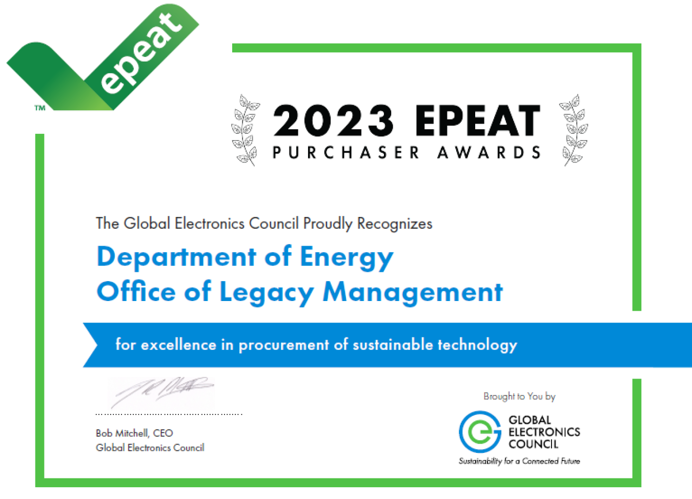 LM Receives EPEAT Award in Two Categories | Department of Energy